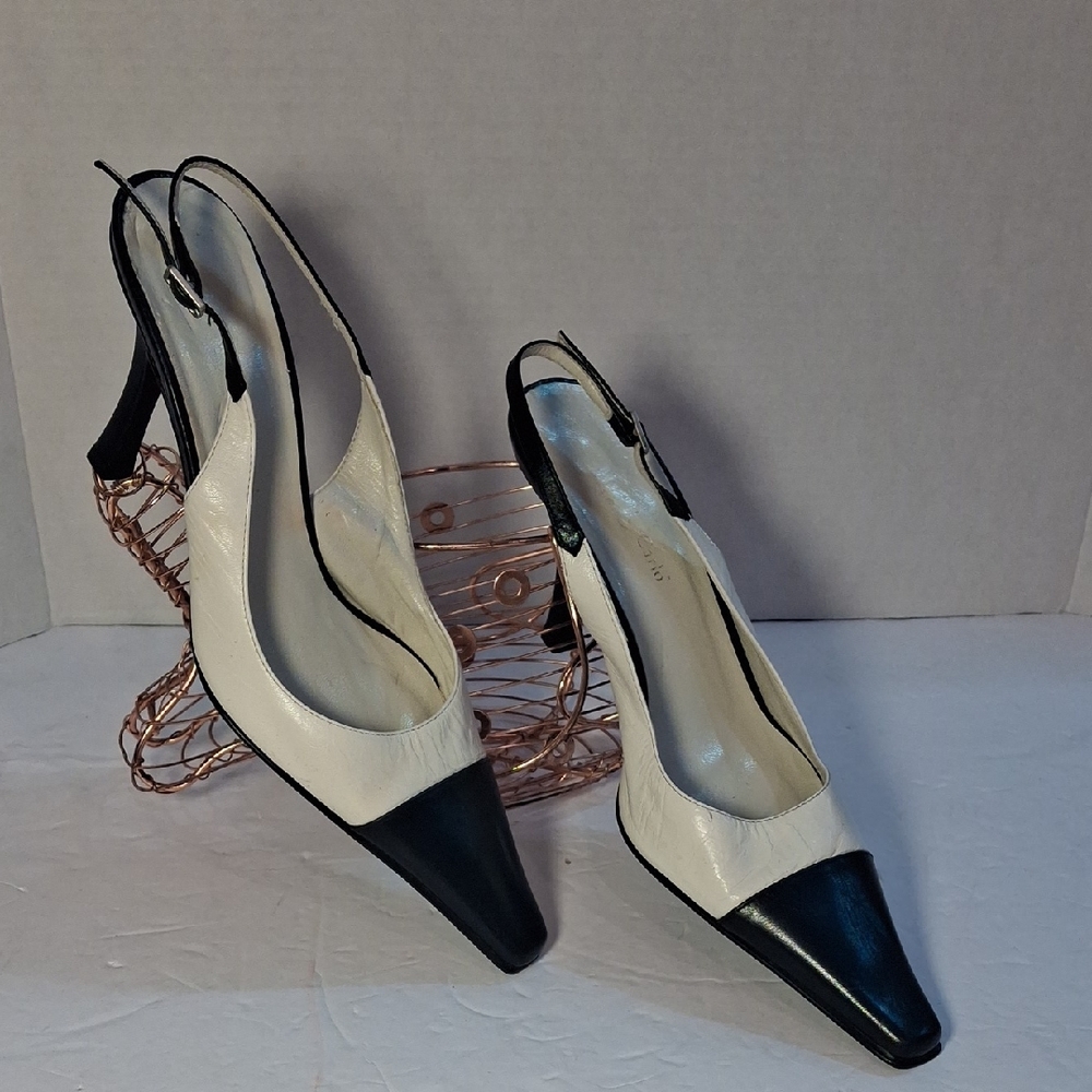 Max De Carlo Black And White Women's Heels - Gem